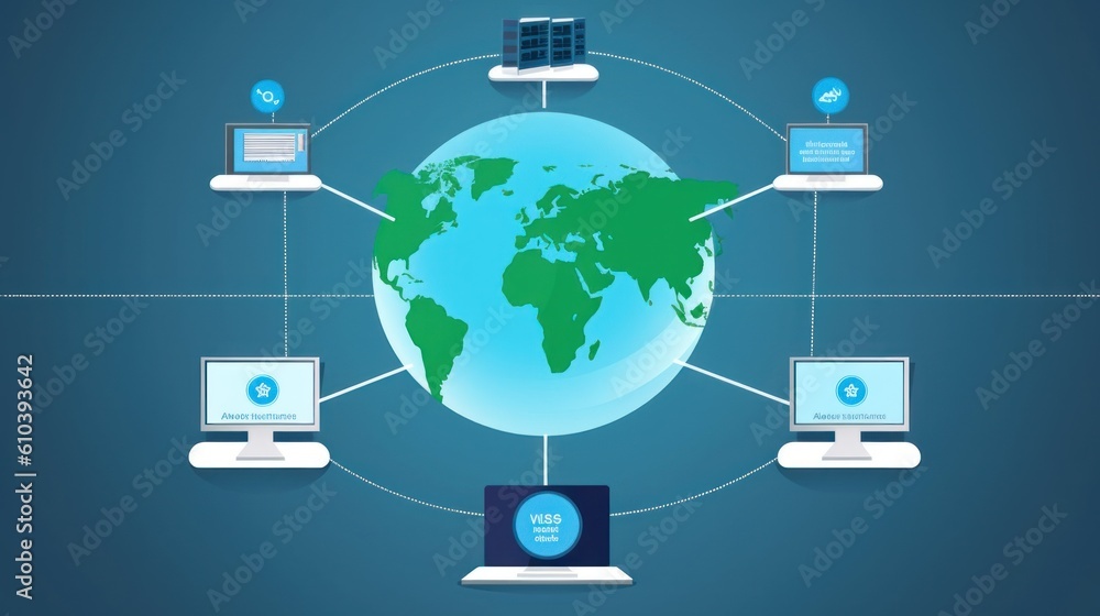 Virtual private network( VPN) and its use cases ilustração do Stock ...