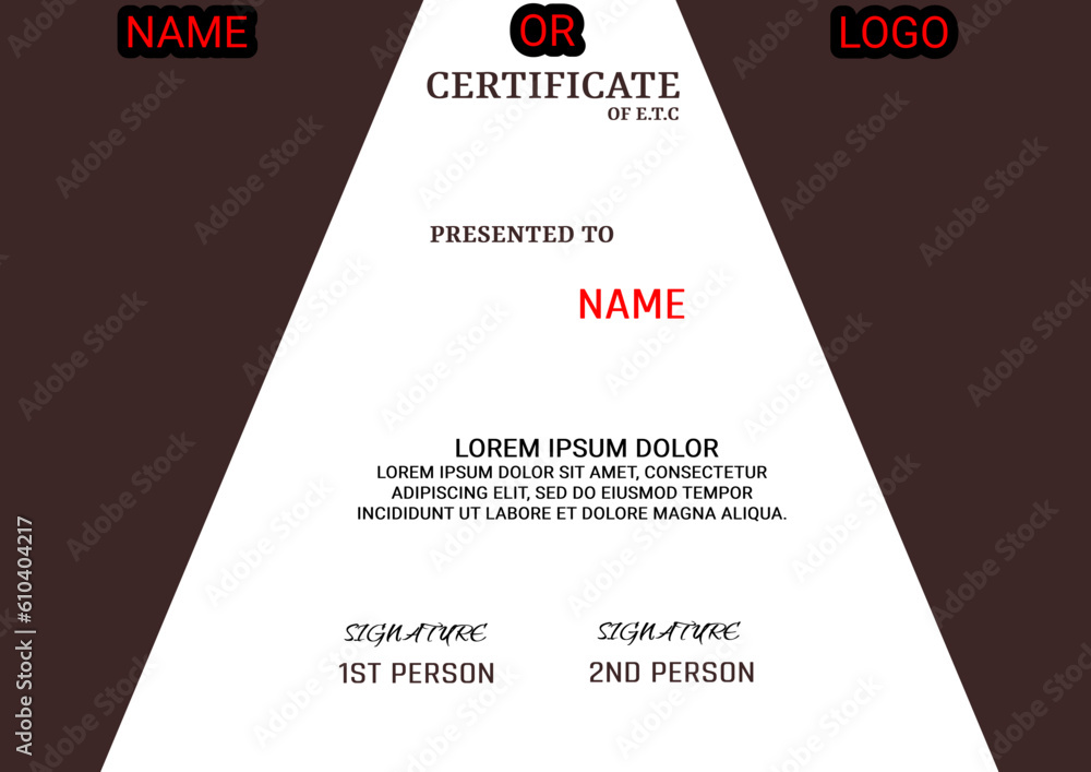 Beautiful Certificate Design with cool side borders, graphis photosho ...