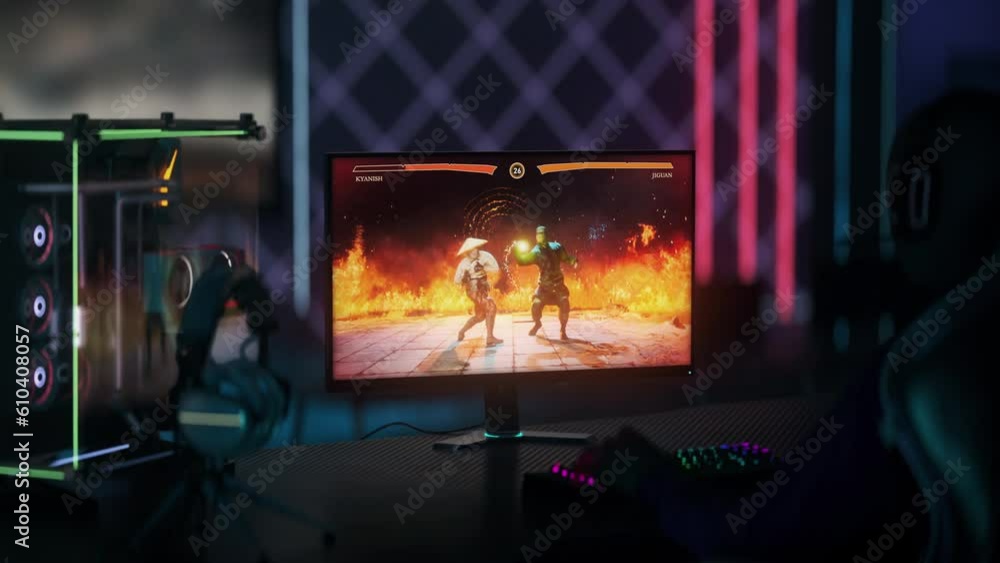 Gamer killed by the enemy fighter combos in the pc online multiplayer ...