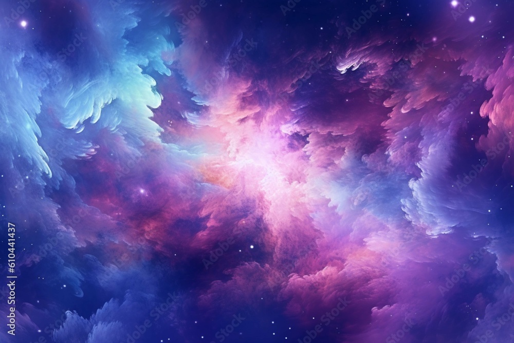 Pink Purple Galaxy Background