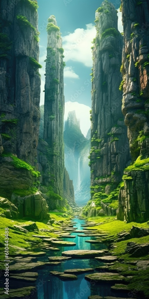 Mystical Alien Landscapes with Twisted Continents and Ancient Temples ...