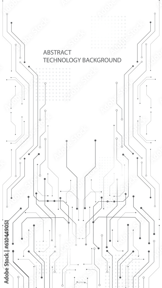 gray and white technology background image line design for ...