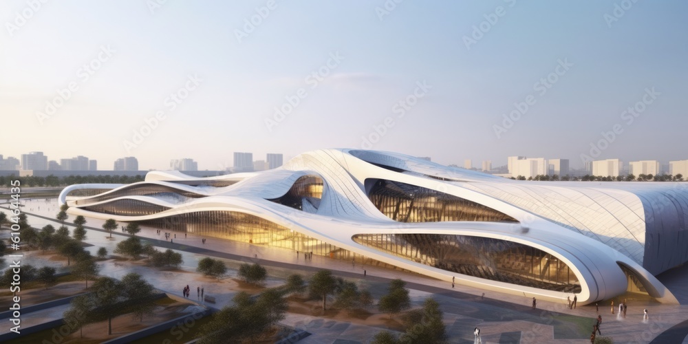 Astonishing Projects by Zaha Hadid Architects. Generative AI image ...