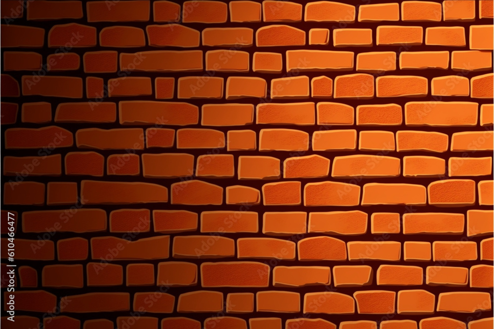Muro de ladrillo caricatura Stock Illustration | Adobe Stock