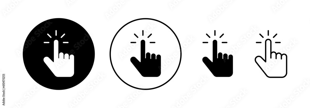 Vetor de Hand cursor icon vector for web and mobile app. cursor sign ...