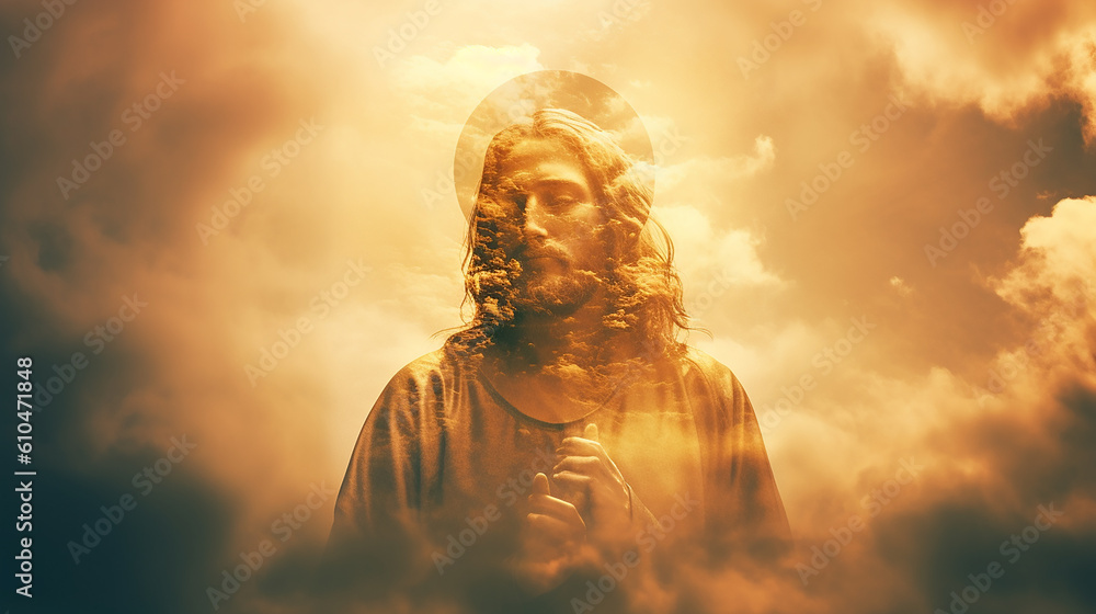 jesus cristo luz do mundo Stock Illustration | Adobe Stock