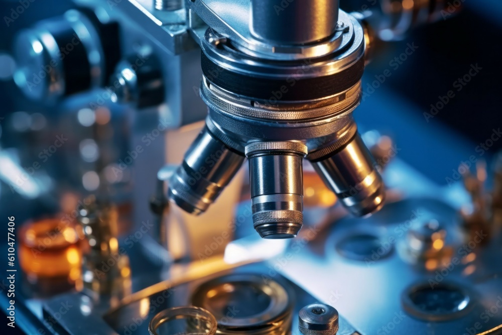 Laboratory for forensic examination with instruments. Background with ...