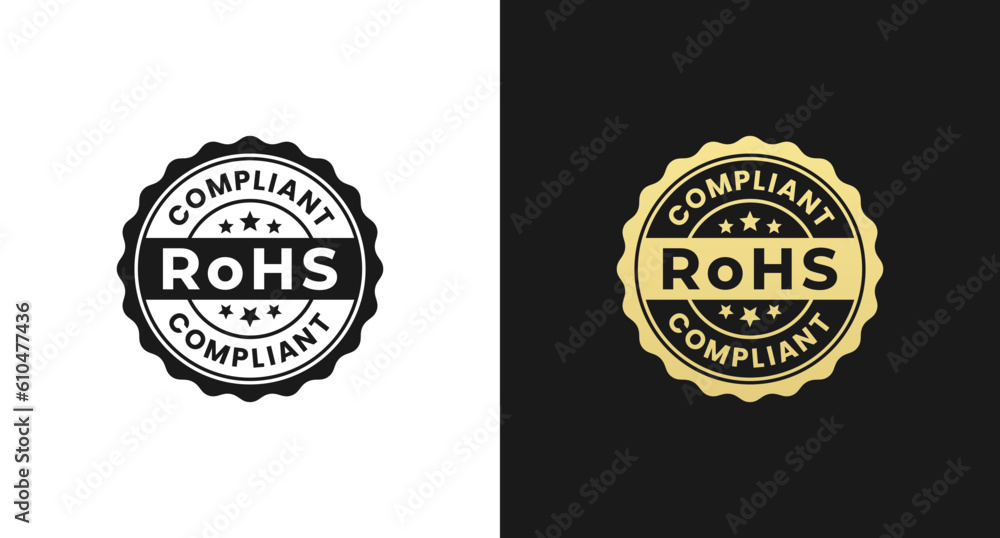 RoHS logo or RoHS stamp vector isolated in flat style. The best RoHS ...