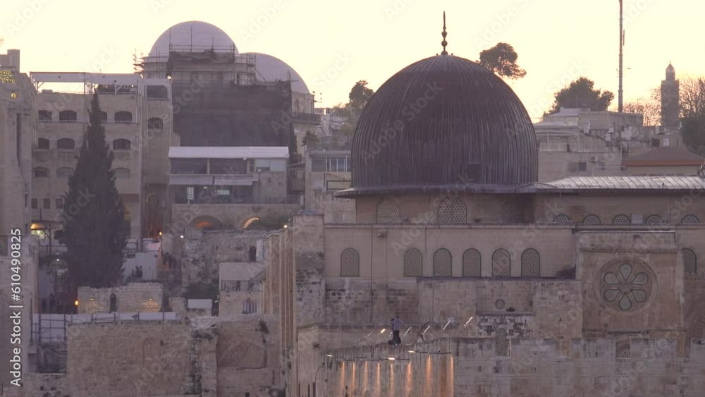 Islamic Site Of Al-Aqsa Mosque During Daytime In The Old City Of ...