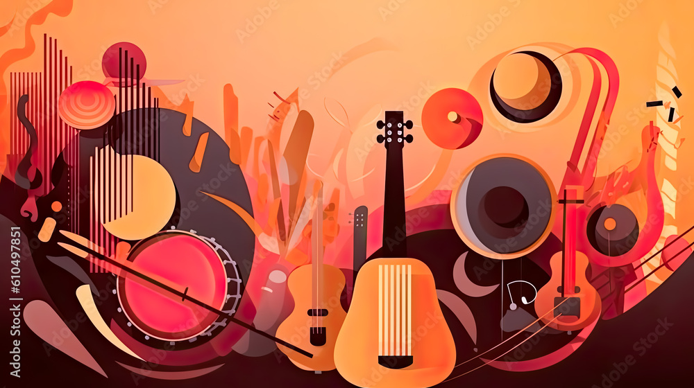 Music Instrument texture background for website banner and poster ...