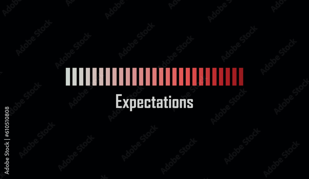 expectations text Stock Vector | Adobe Stock