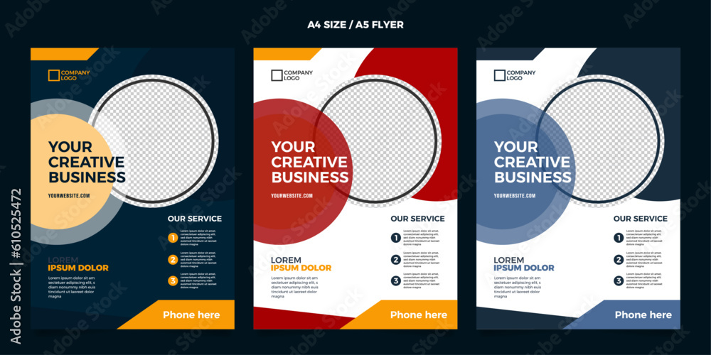 Vetor de Collection set of modern corporate business brochure, flyer ...