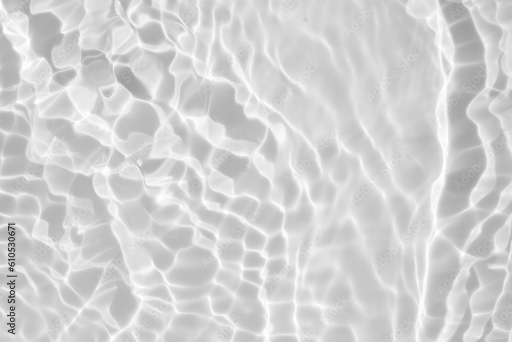 Abstract white transparent water shadow surface texture natural ripple ...