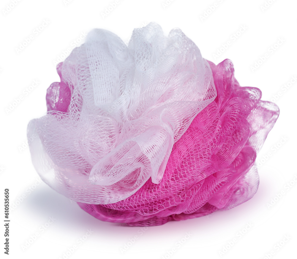 Pink net plastic shower sponge aka Bath puff, Bath Body Scrubber Loofah ...