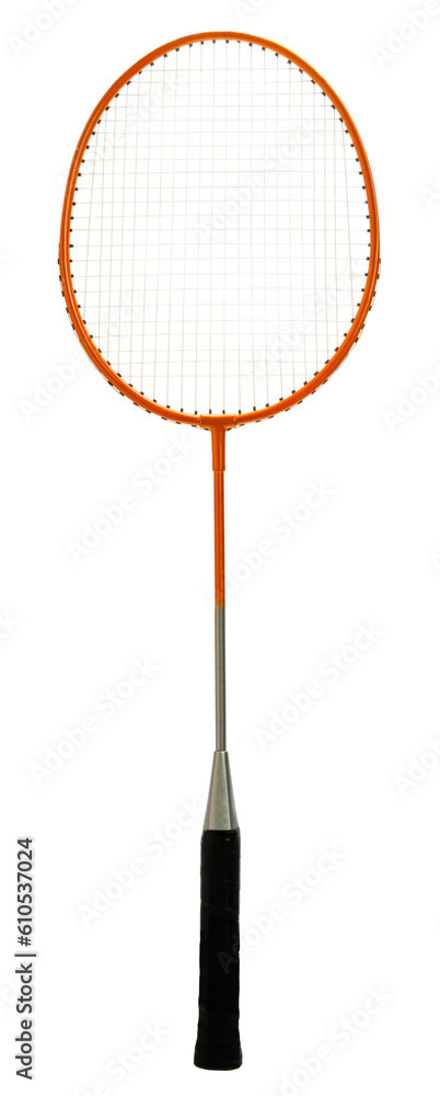 Badminton Racket and Badminton ball on white background, White ...