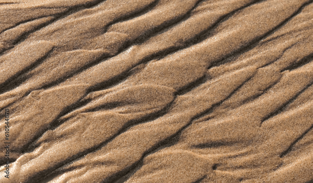 Sand Beach Texture Background in Summer, Top view Brown Sandy Rough ...