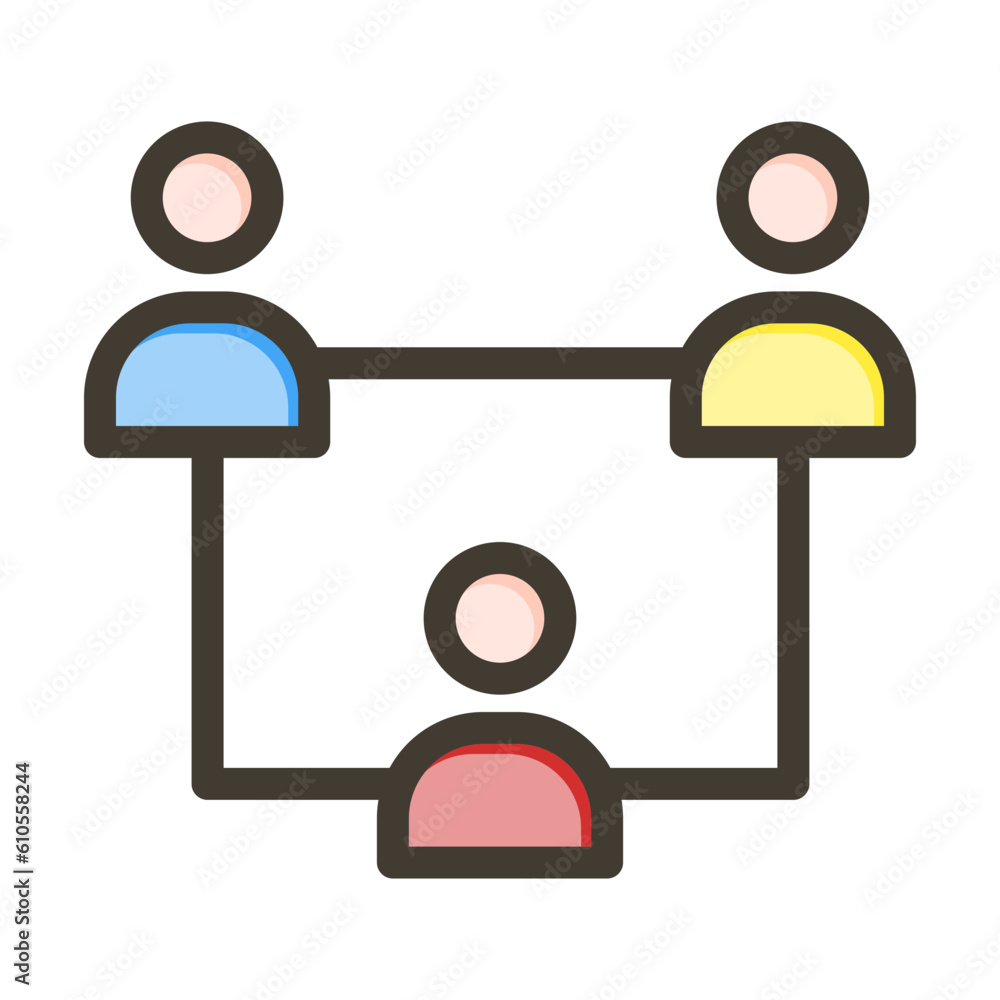 Social Science Vector Thick Line Filled Colors Icon Design Stock Vector ...