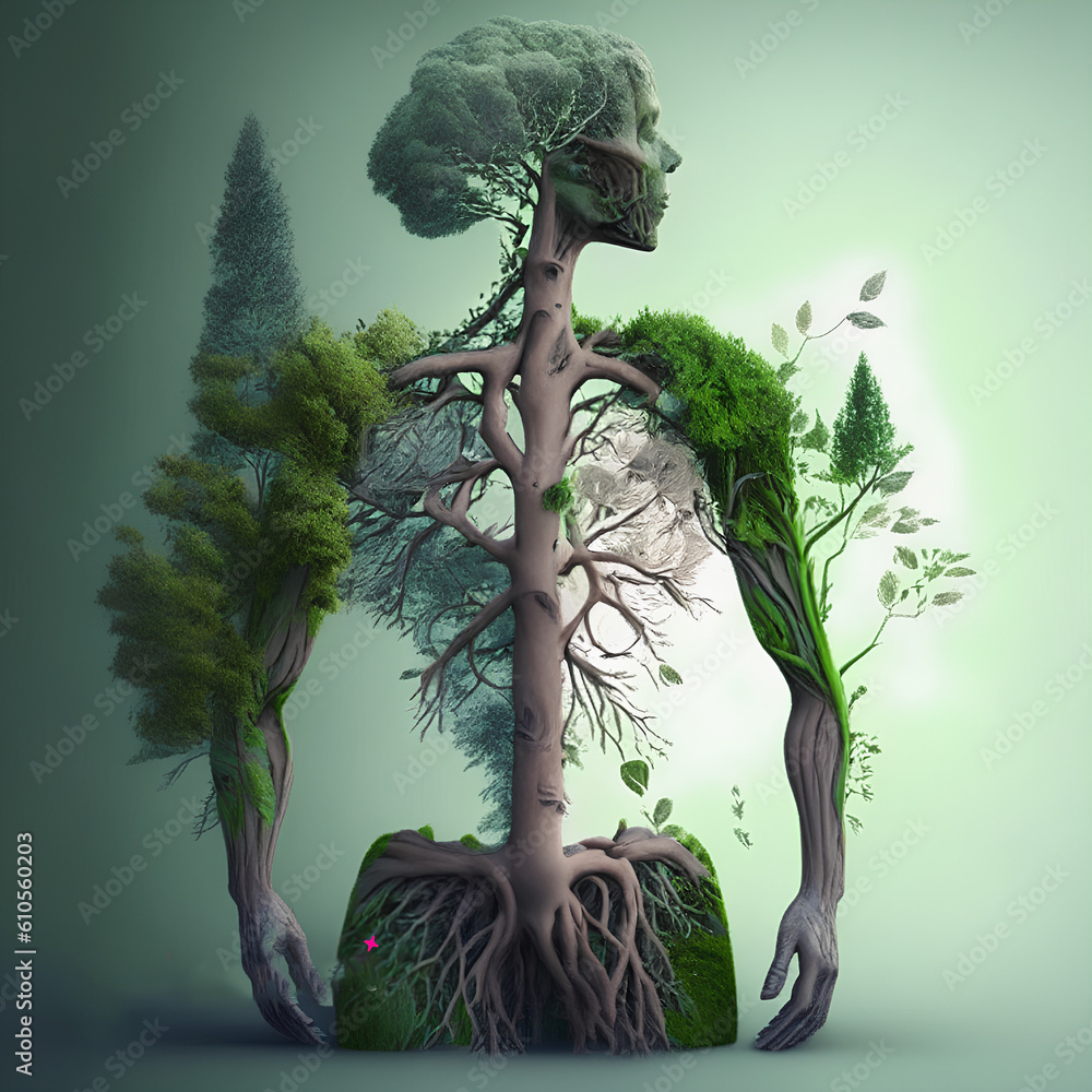 Step into a world where trees and human body parts intertwine, and let ...