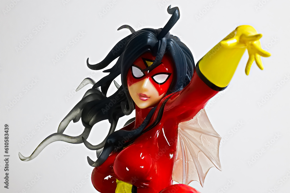 Osaka,Japan - June 4, 2023 : Display of the MARVEL SPIDER-WOMAN ...