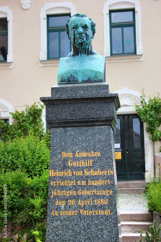 Hohenstein-Ernstthal, Germany - June 5, 2023: Monument to Gotthilf ...