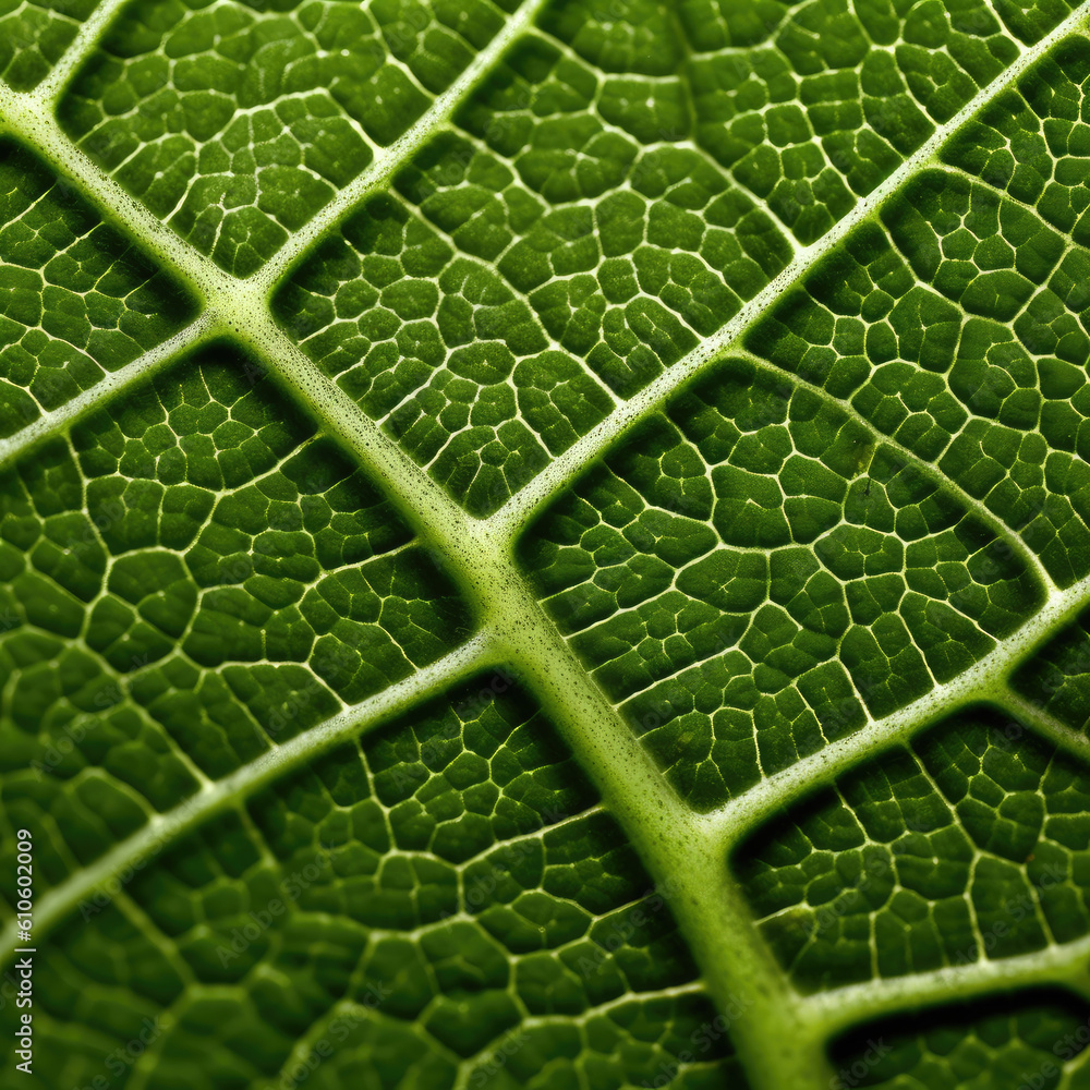 macro of green leaves It's a beautiful surface pattern. There are ...