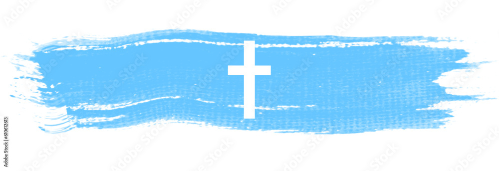 cross on blue background, cross on the sky, Watercolor eps Easter cross ...