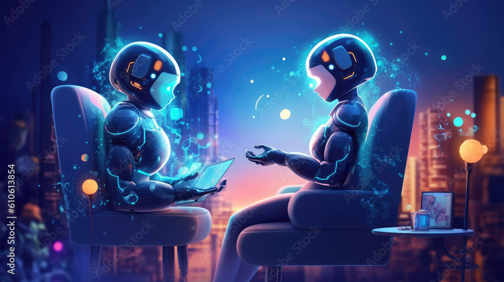 AI bot, chatbot, AI Artificial Intelligence technology, helpful ...