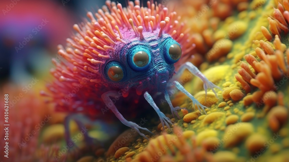Macro photography of a stunning world in close-up generated by AI Stock ...