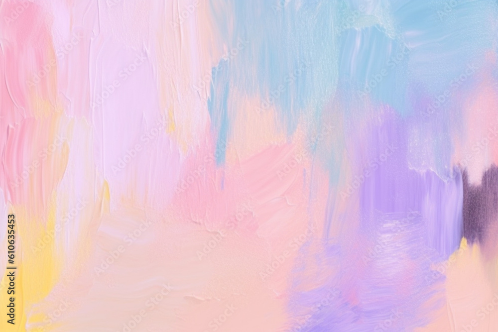 Pastel acrylic texture painting abstract banner background, Handmade ...