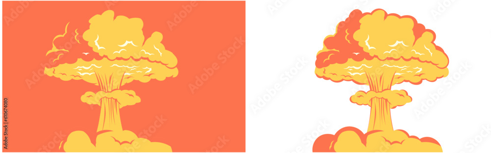 Cloud Explosion Doodle Sketch