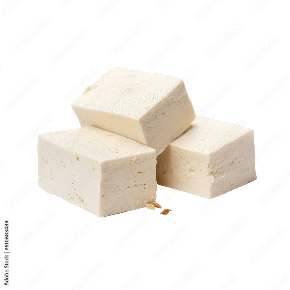 tofu isolated on transparent background cutout Stock Illustration ...