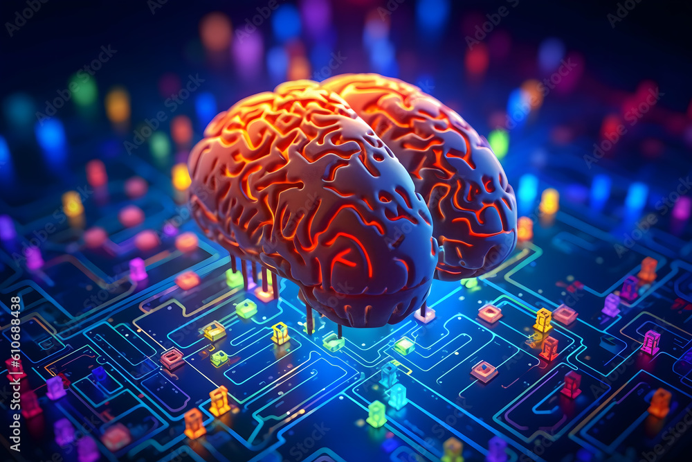 brain and nerve cells electrical pulses Neurons electrical pulses ...