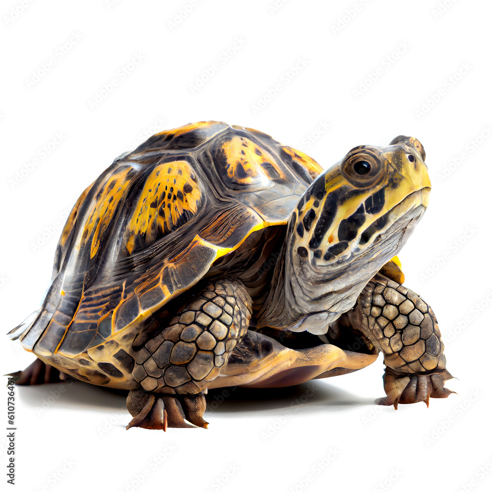turtle isolated on white background Stock Photo | Adobe Stock