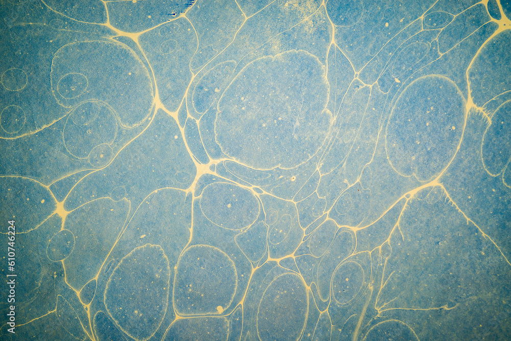 Ebru art. Traditional Turkish Ebru technique. Painting on water ...