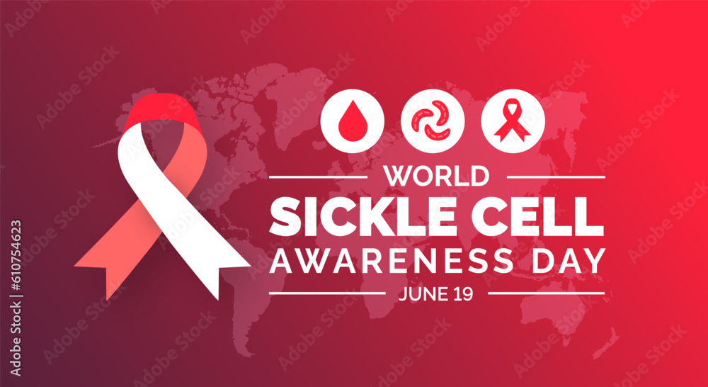 World Sickle Cell Awareness Day background or banner design template ...