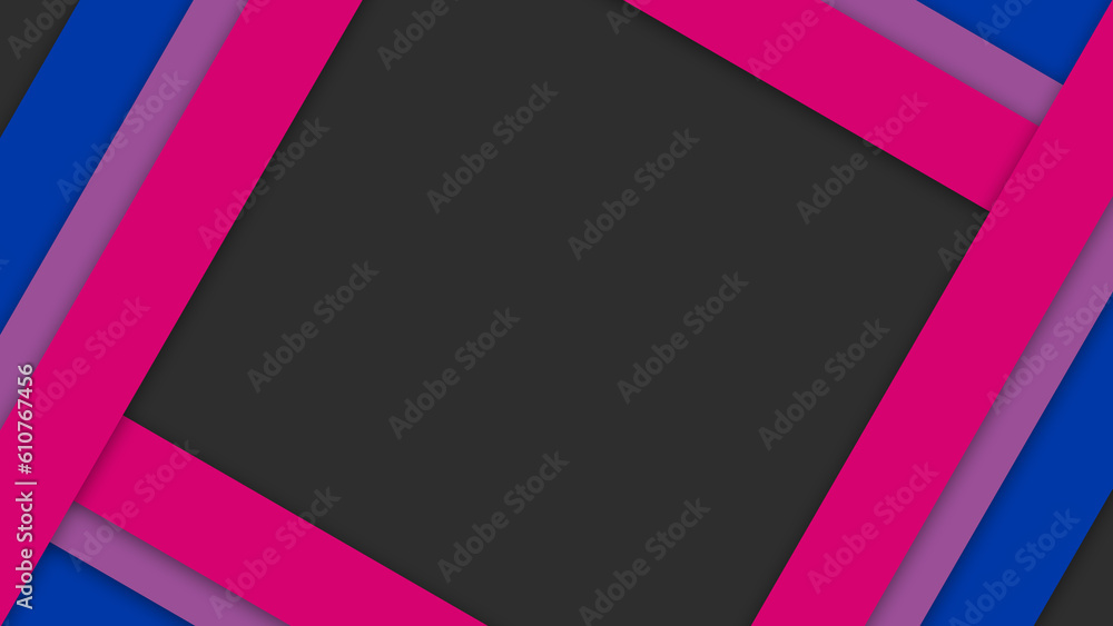 Happy Pride Month Bisexual Pride Flag Frame Background Stock ...