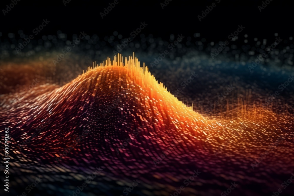 Abstract Big data visualization, Digital Analytics background. Backdrop ...
