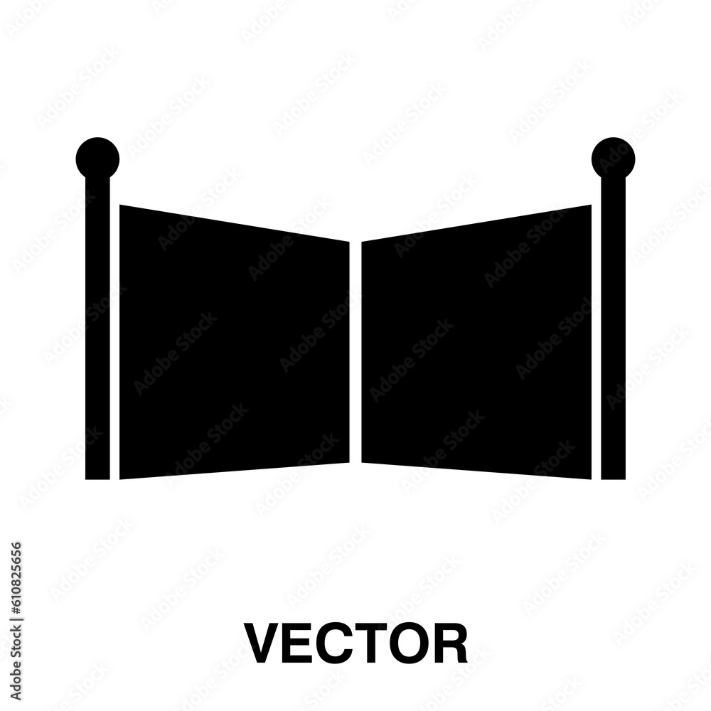 Gate icon,vector illustration. gate icon illustration isolated on White ...