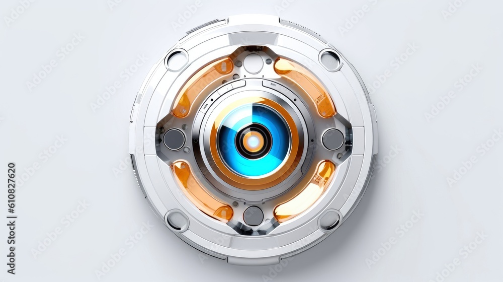 Abstract 3d button, aim control and digital interface, button ...