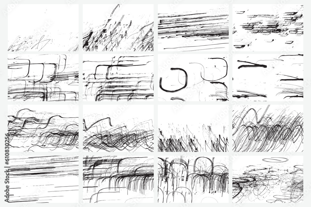 Set of light motion trails textures. High speed long exposure motion ...