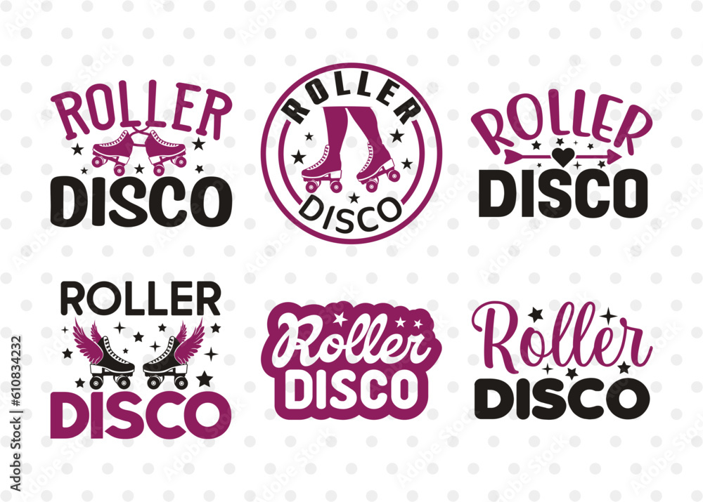 Roller Disco SVG Bundle, Roller Derby svg, Roller Skates Svg, Skate Svg ...