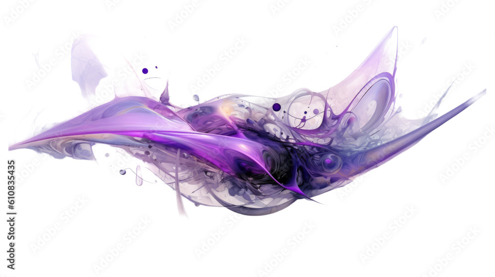 astral projection in purple and silver abstract colorful shape, 3d ...