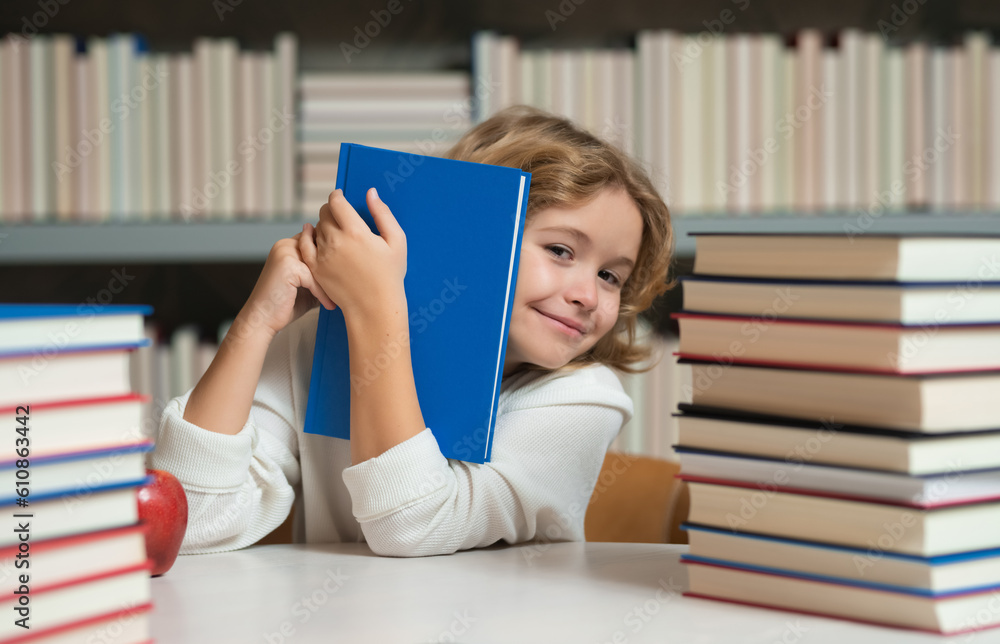 Smart pupil. Knowledge and education school concept. School boy pupil ...