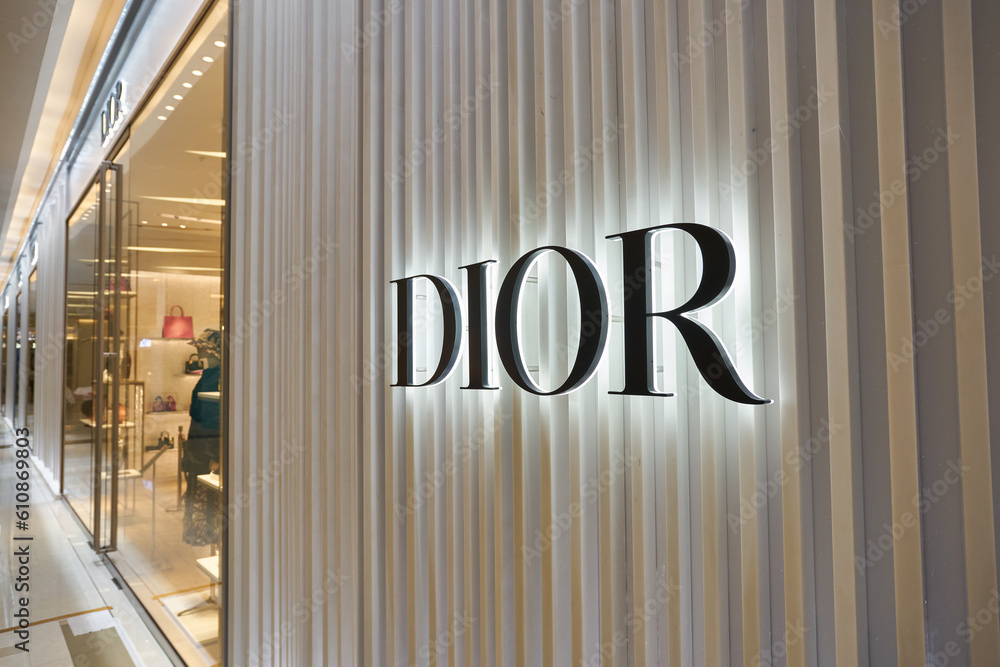 BANGKOK, THAILAND - CIRCA JANUARY, 2020: Christian Dior sign seen at ...