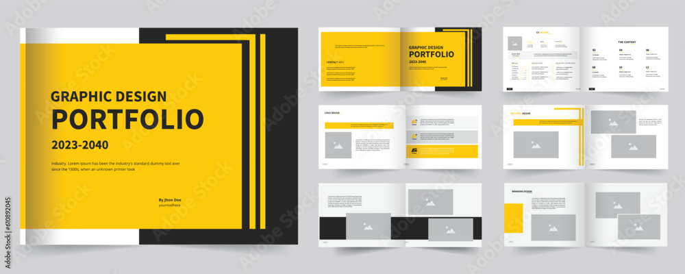 Fototapeta mapa świata dla dzieci Graphic design portfolio template ...
