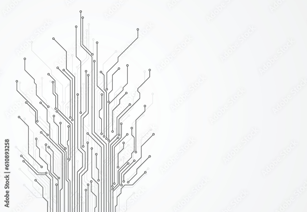 Abstract background with technology circuit board texture. Electronic ...