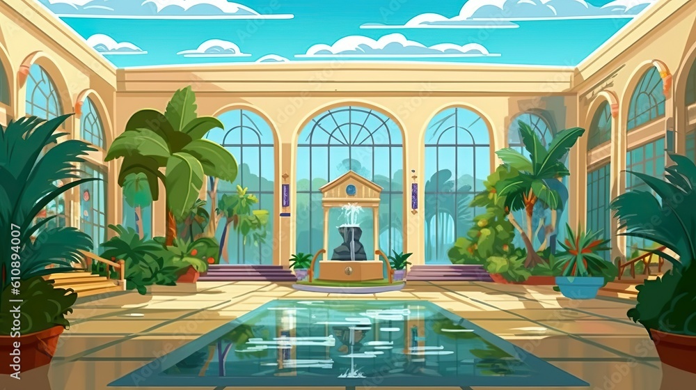 Background museums and art galleries. The world of contemporary art ...