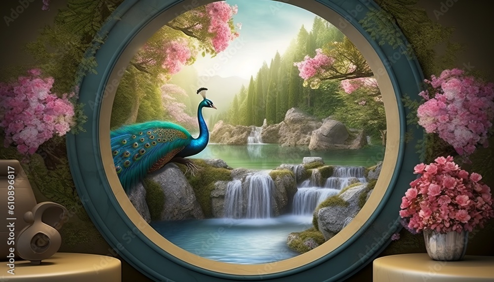 Photo of 3d view abstraction wallpaper. Beautiful nature lovely place ...