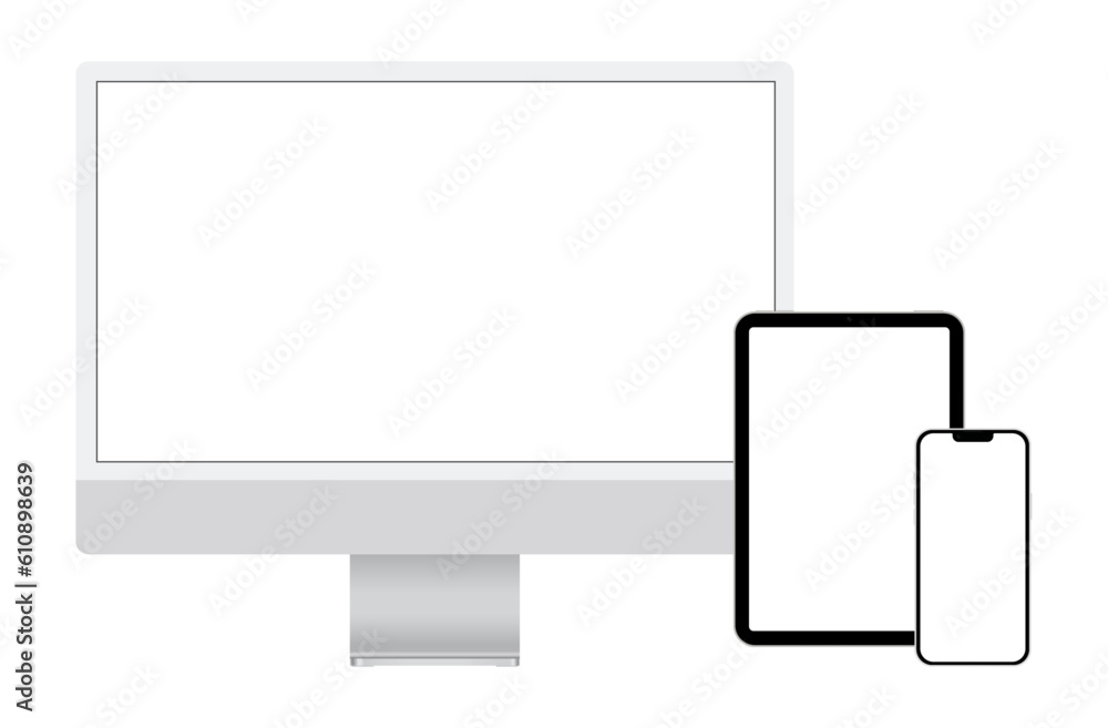 Imac Ipad Iphone Vector