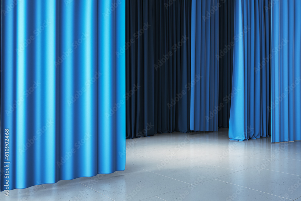 Advertising and marketing concept with perspective view on blank ...